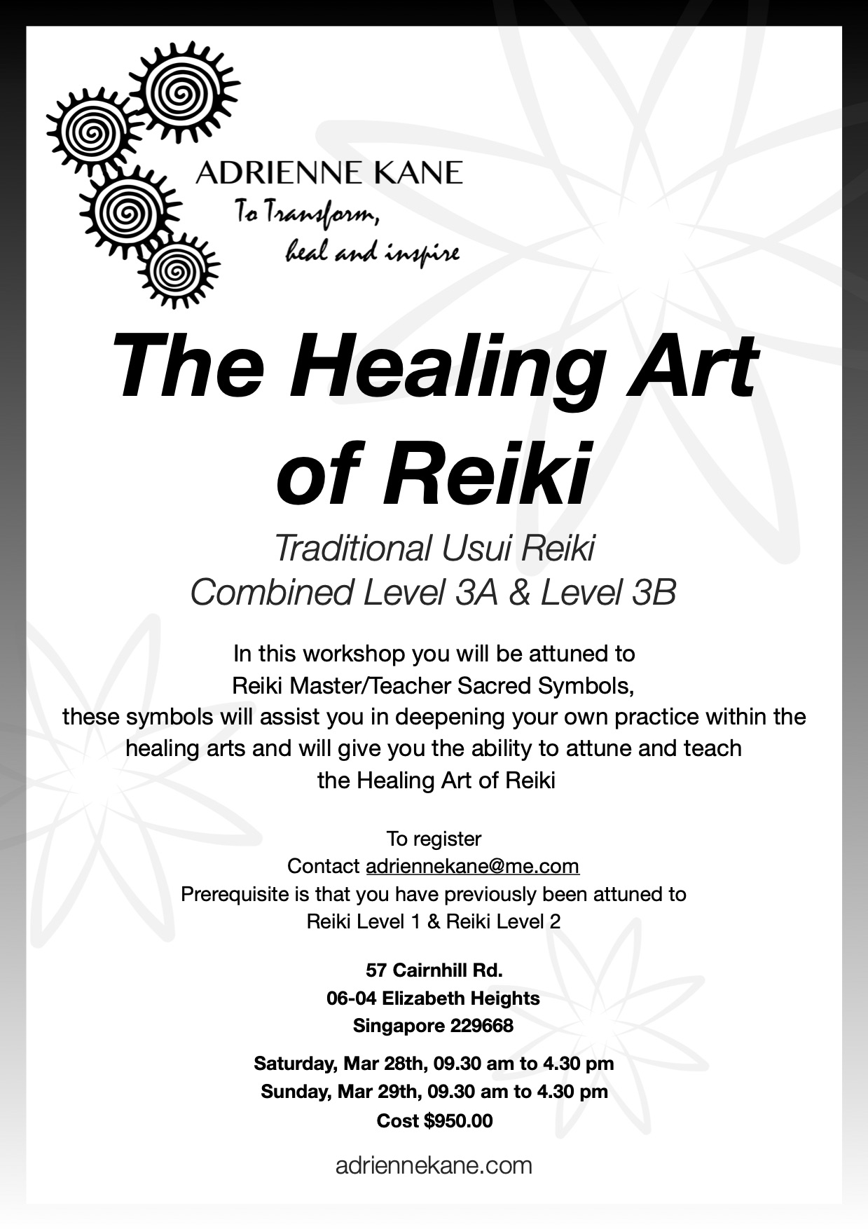 To Transform, heal and inspire